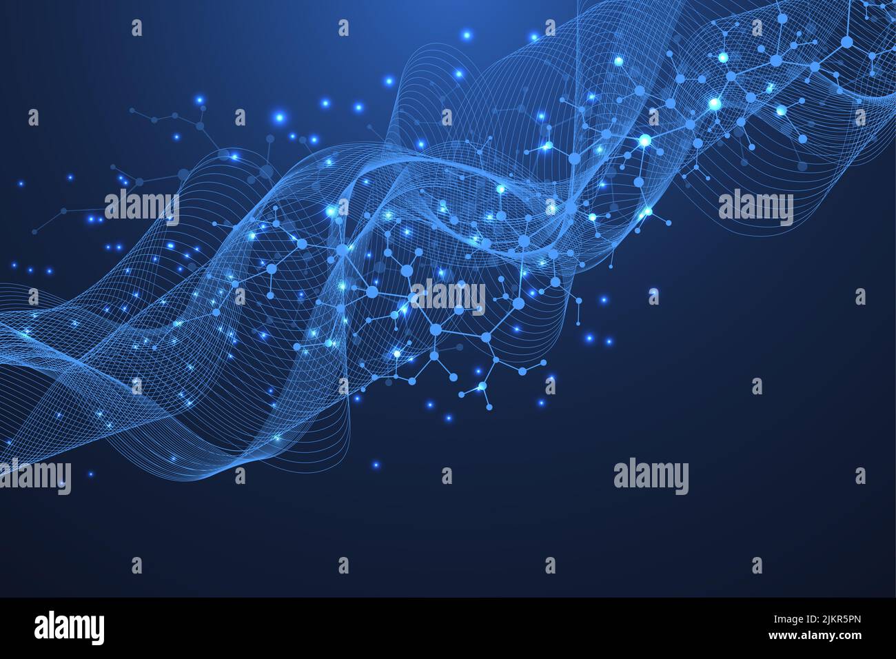 Molecular structure background. Science template wallpaper or banner ...