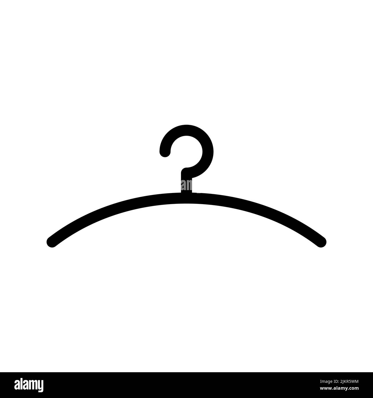 Hanger vector icon isolated on white background Stock Vector Image ...