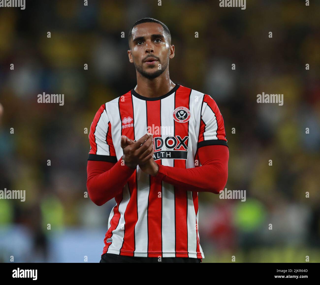 Watford, England, 1st August 2022. Max Lowe of Sheffield Utd during the ...