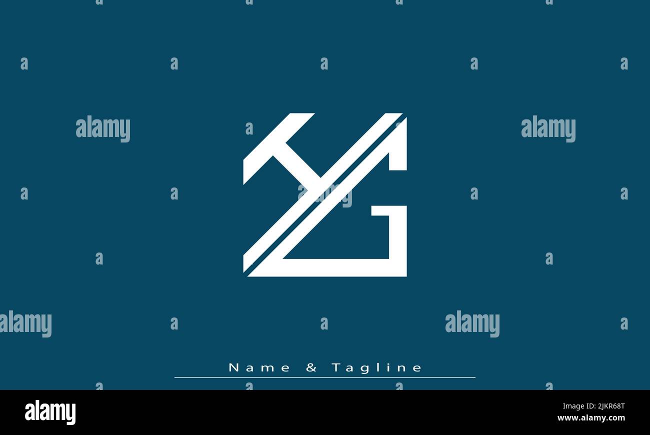 Alphabet letters Initials Monogram logo HG , GH Stock Vector Image ...