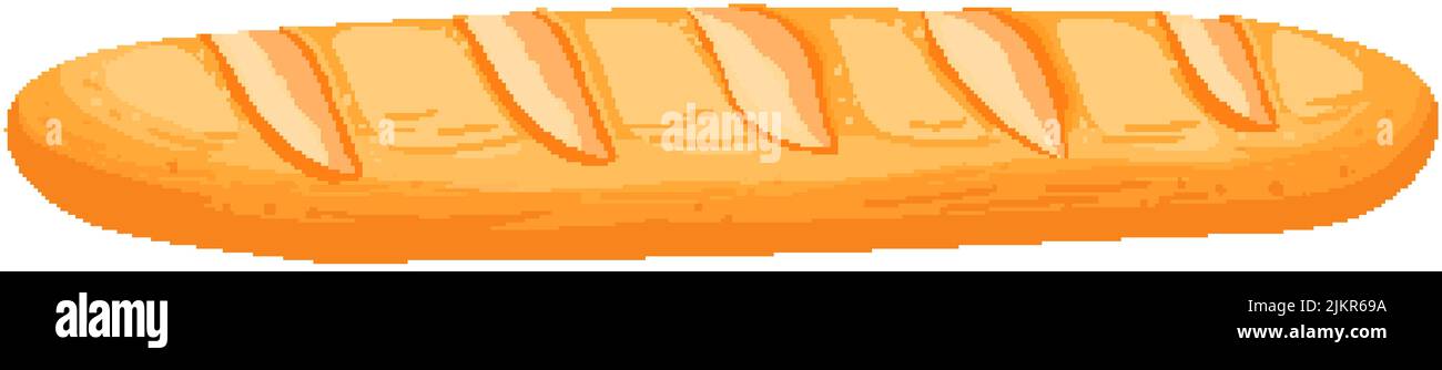 french bread cartoon vector illustration Stock Vector Image & Art - Alamy