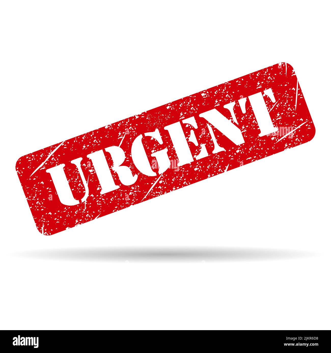 Urgent stamp symbol shadow, label sticker sign button, text banner ...
