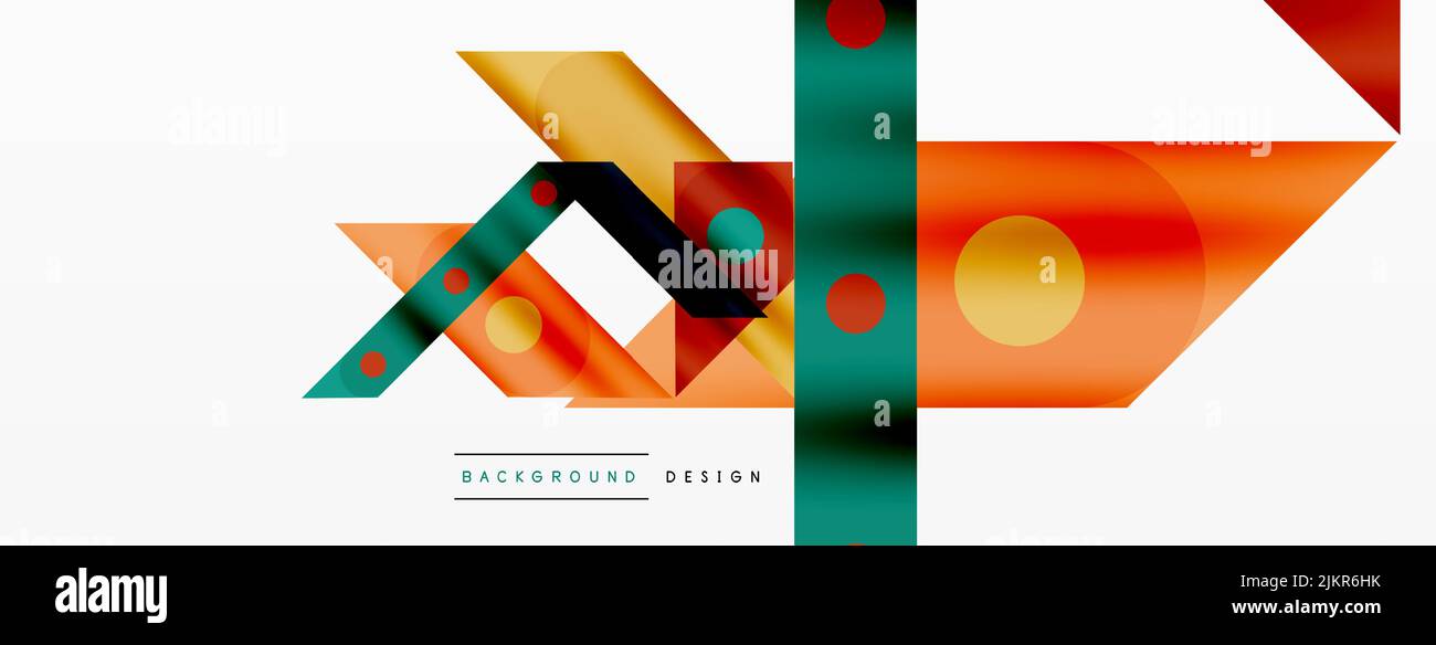 Color overlapping stripes background. Colorful lines composition for ...