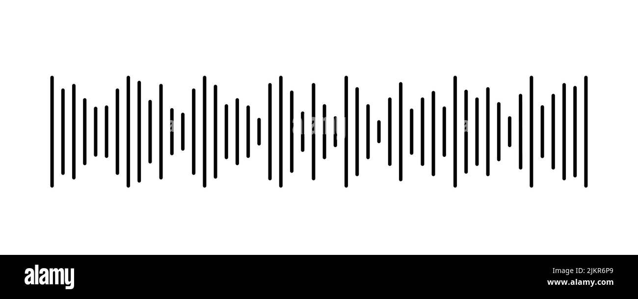 Podcast sound wave. Waveform pattern for music player, podcast, voise ...