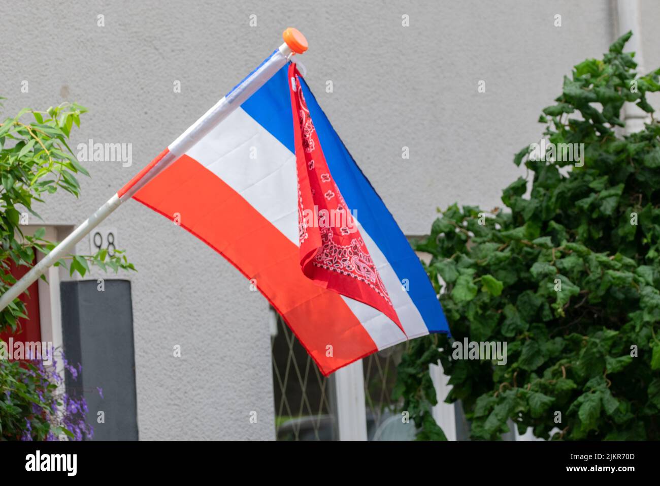 Dutch Flag Upside Down In Protest For The Farmers At Amsterdam The ...