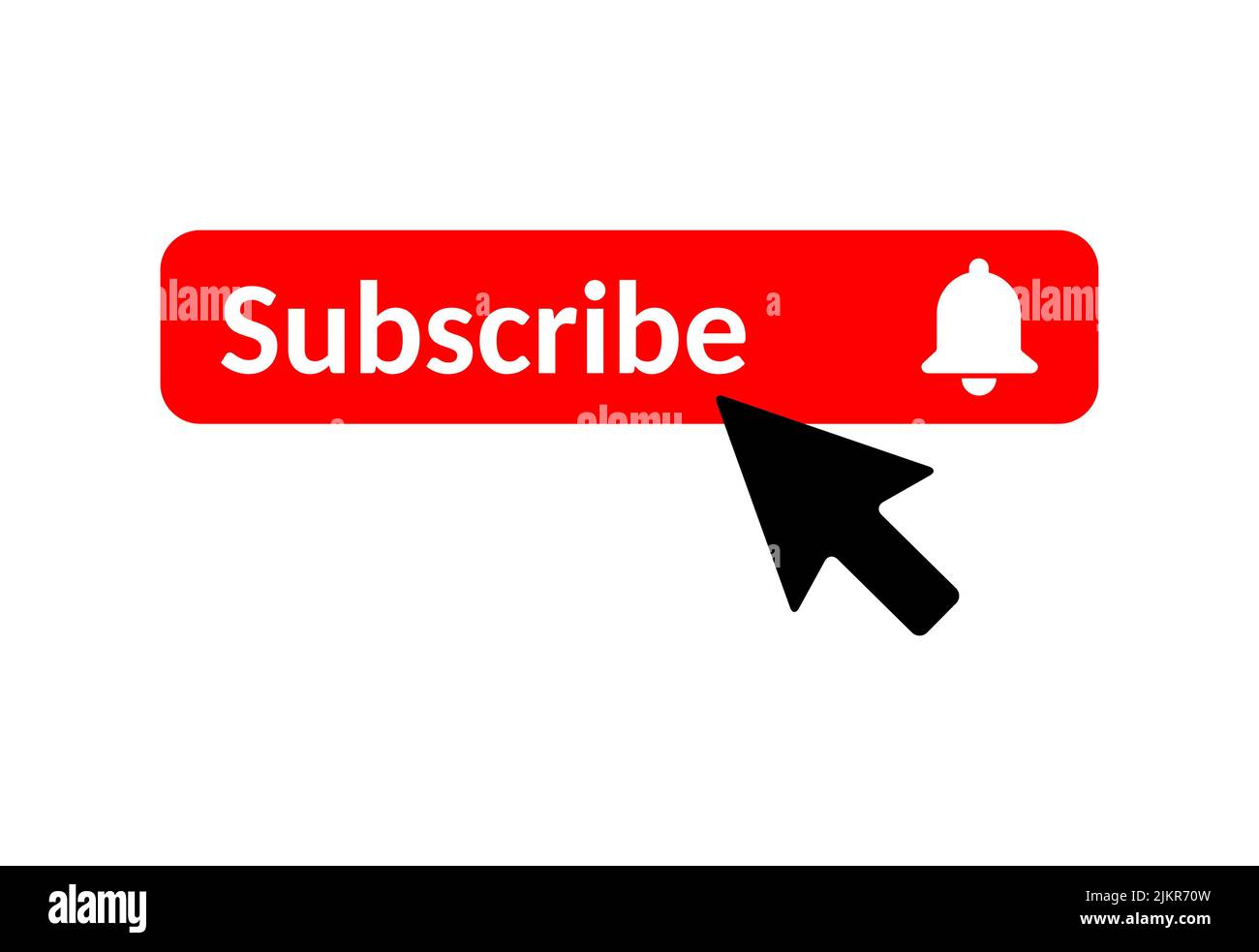 Subscribe web button, social media icon vector illustration, internet ...