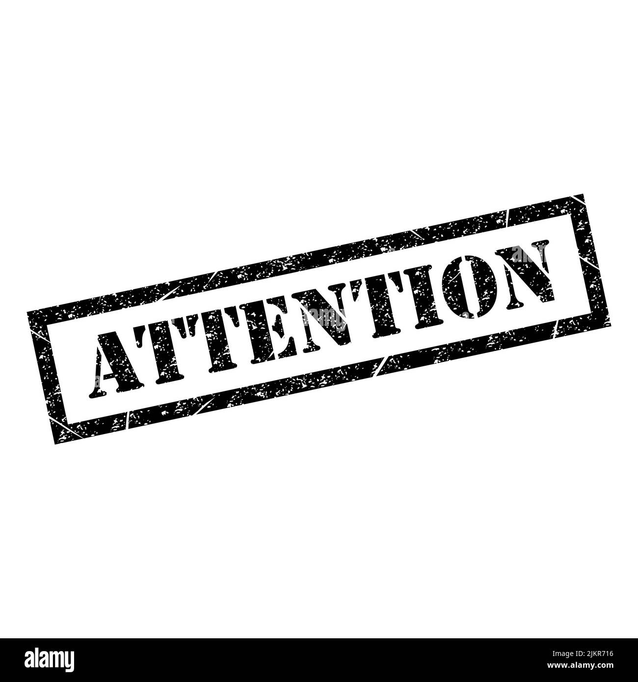 Attention stamp symbol, label sticker sign button, text banner vector ...