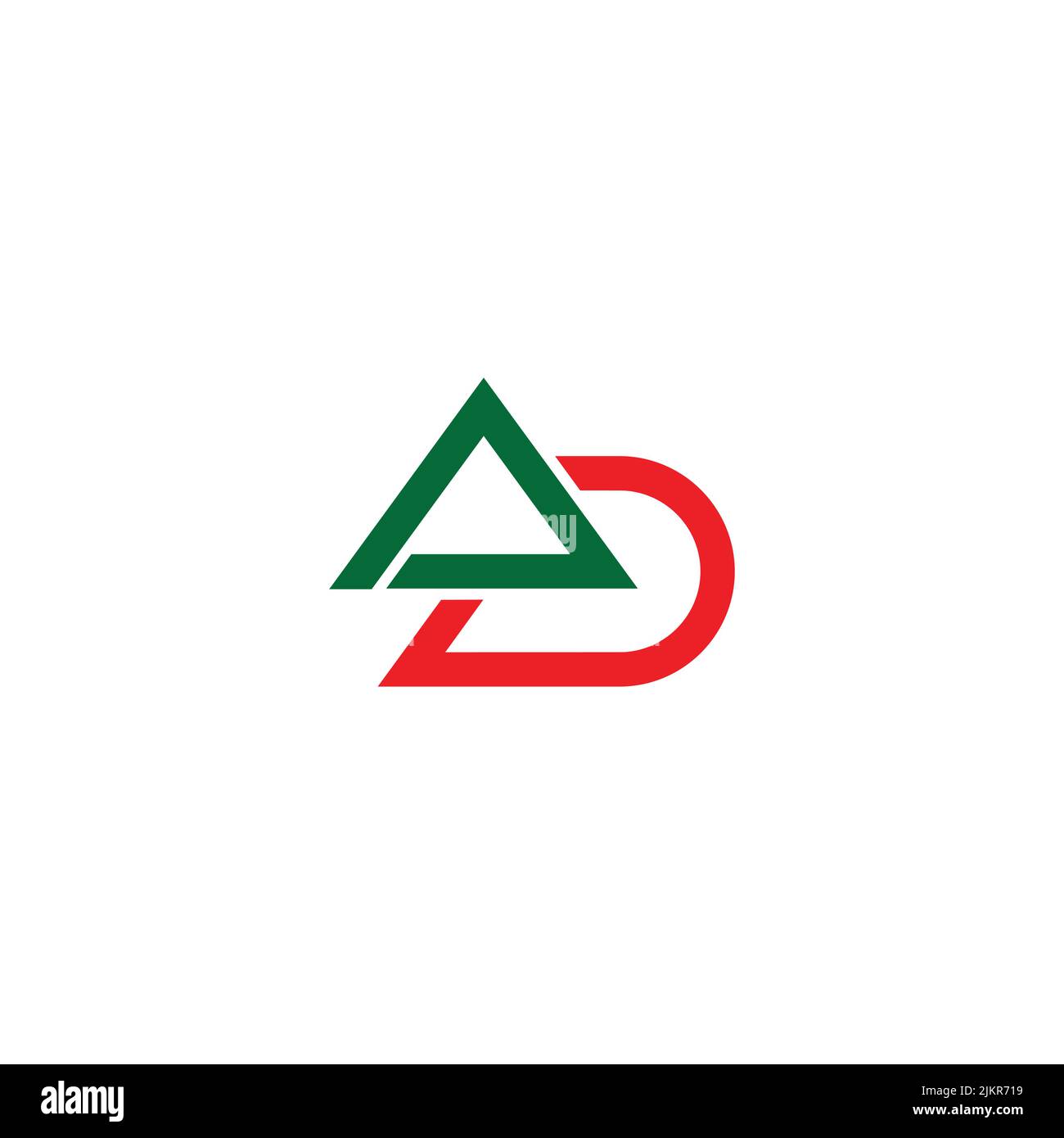 letter ad triangle simple geometric line logo vector Stock Vector Image ...