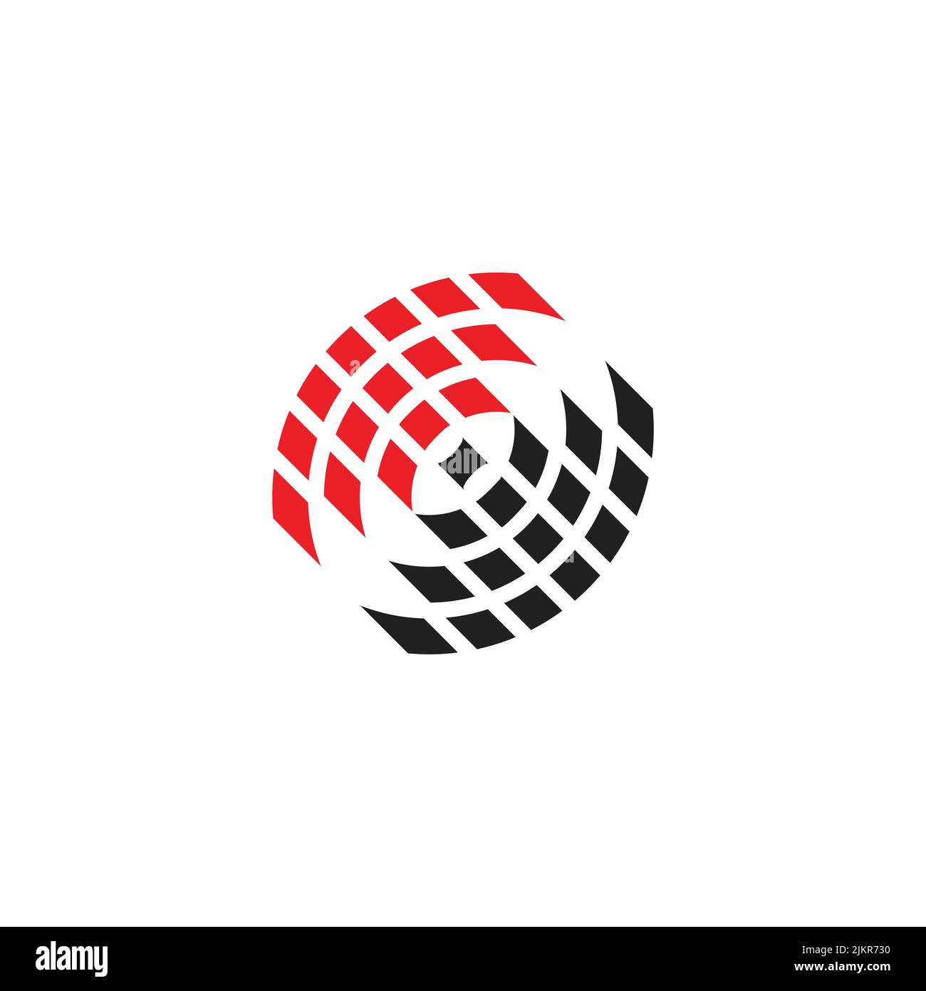 3d dots stripes objects technology signals symbol logo vector Stock ...