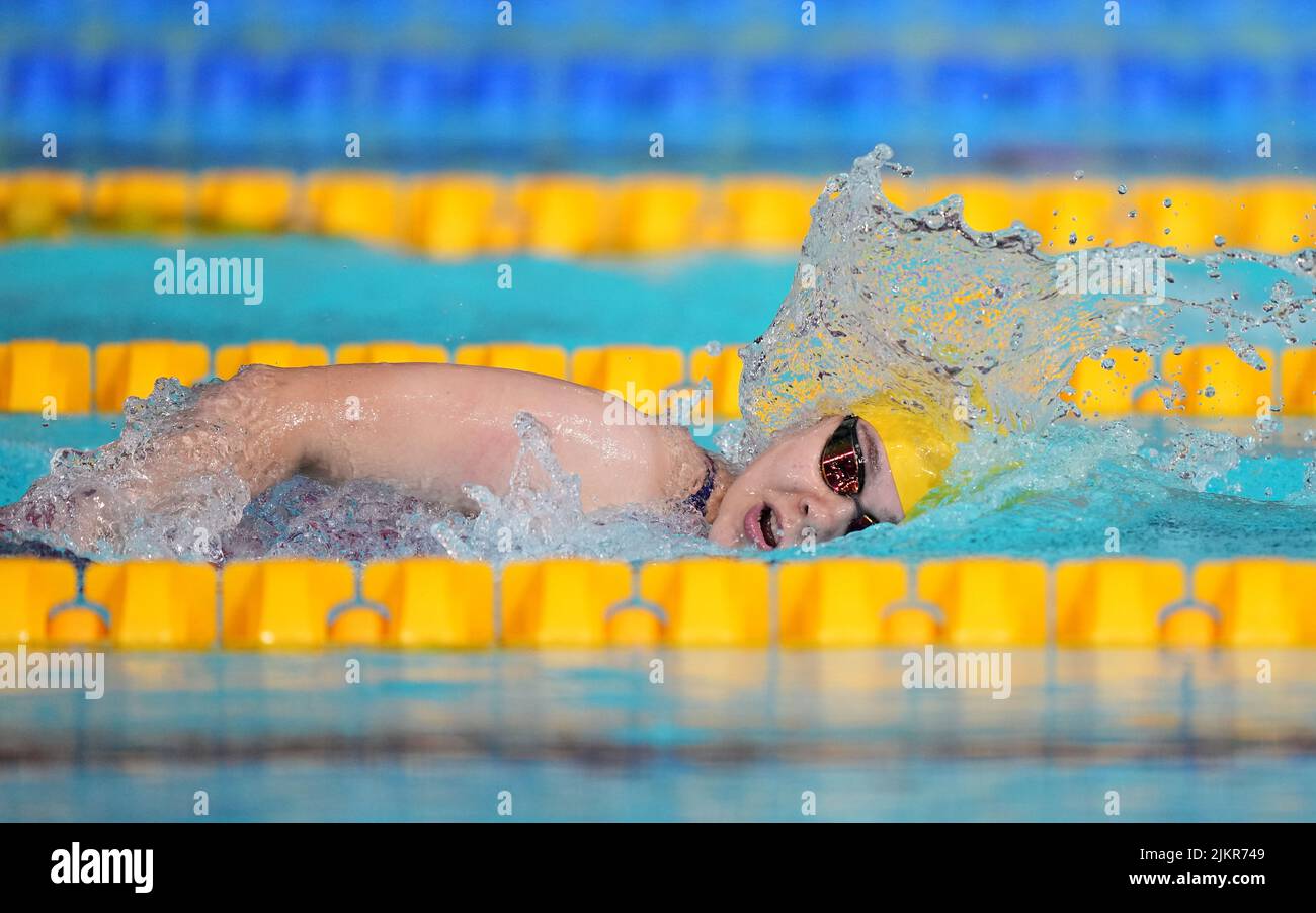 St Helena's Poppy Davis-Coyle in action in the Women's 400m Freestyle ...