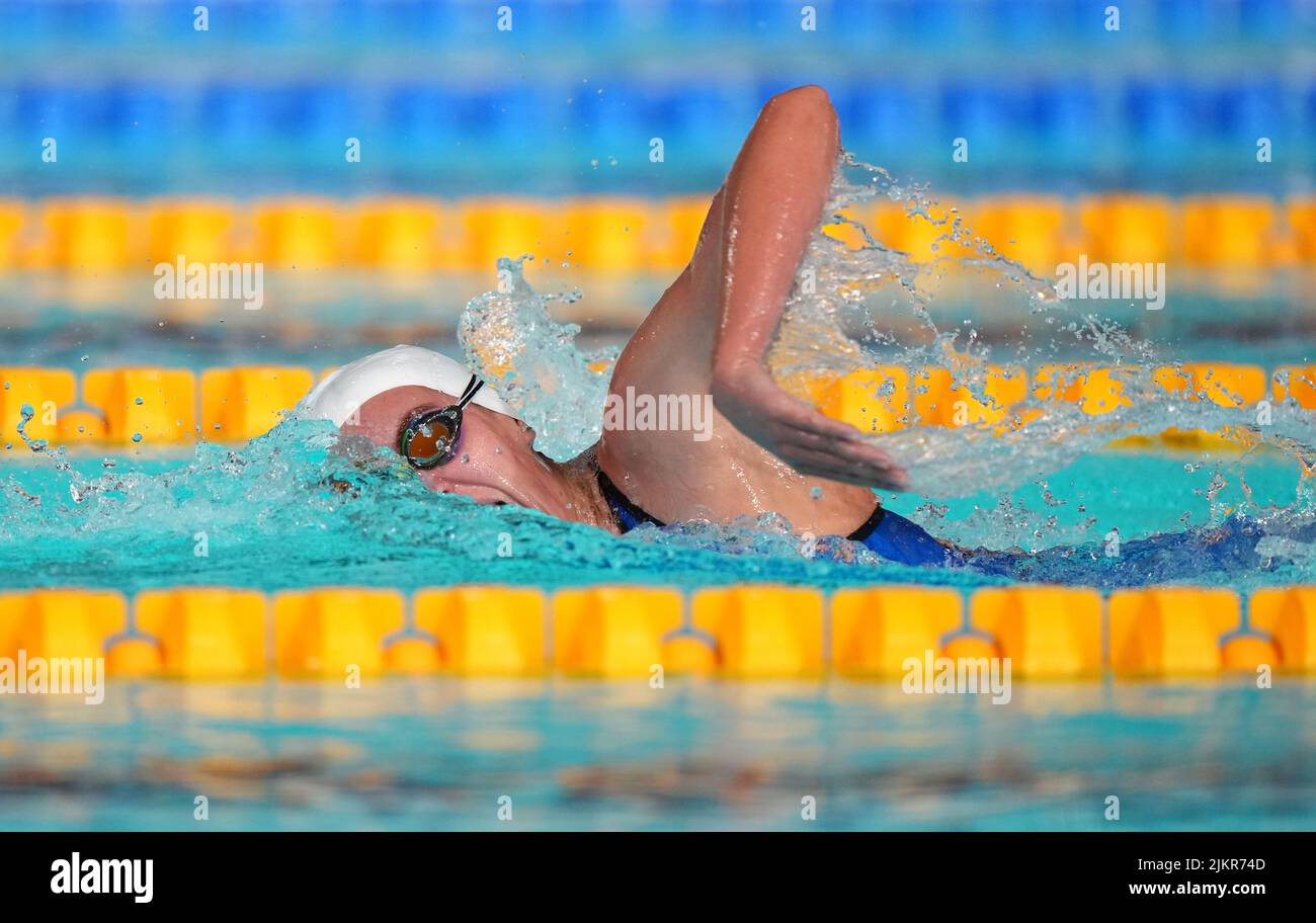 Cayman Island's Harper Jean Barrowman in action in the Women's 400m ...