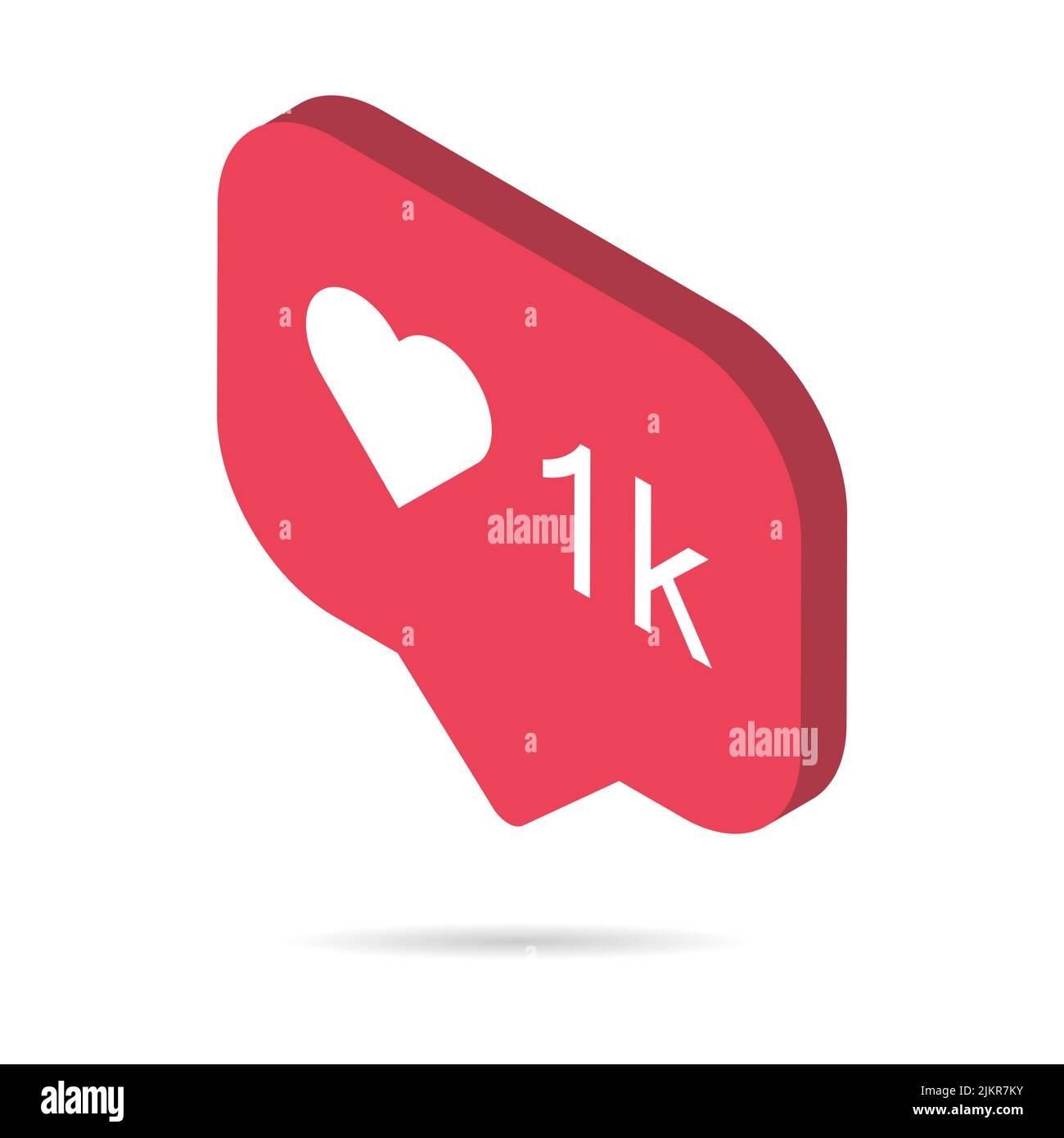 Follower isometric notification symbol for application instagram. Web ...