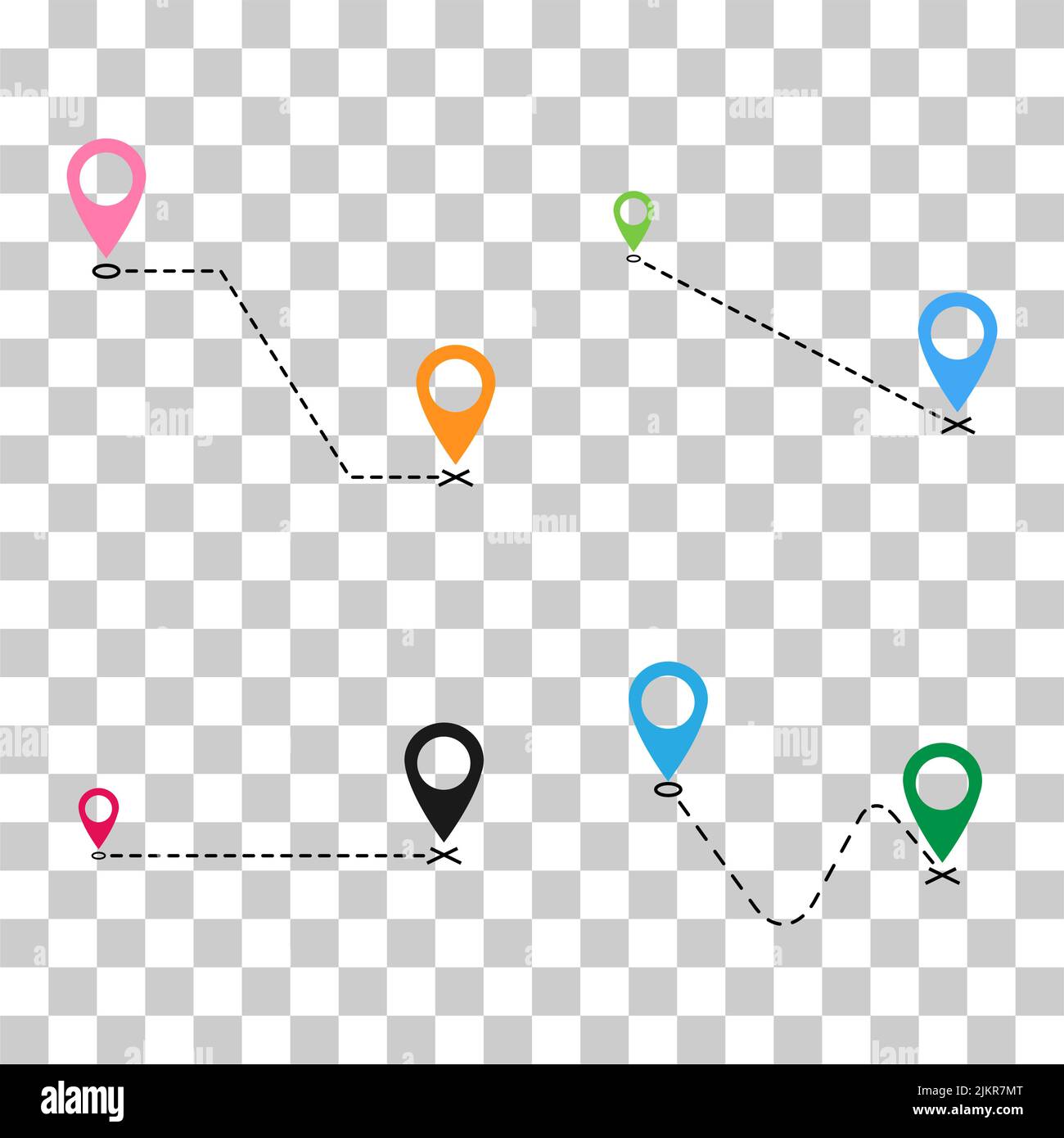 Set of We have moved announcement design, location Vector icon symbol ...