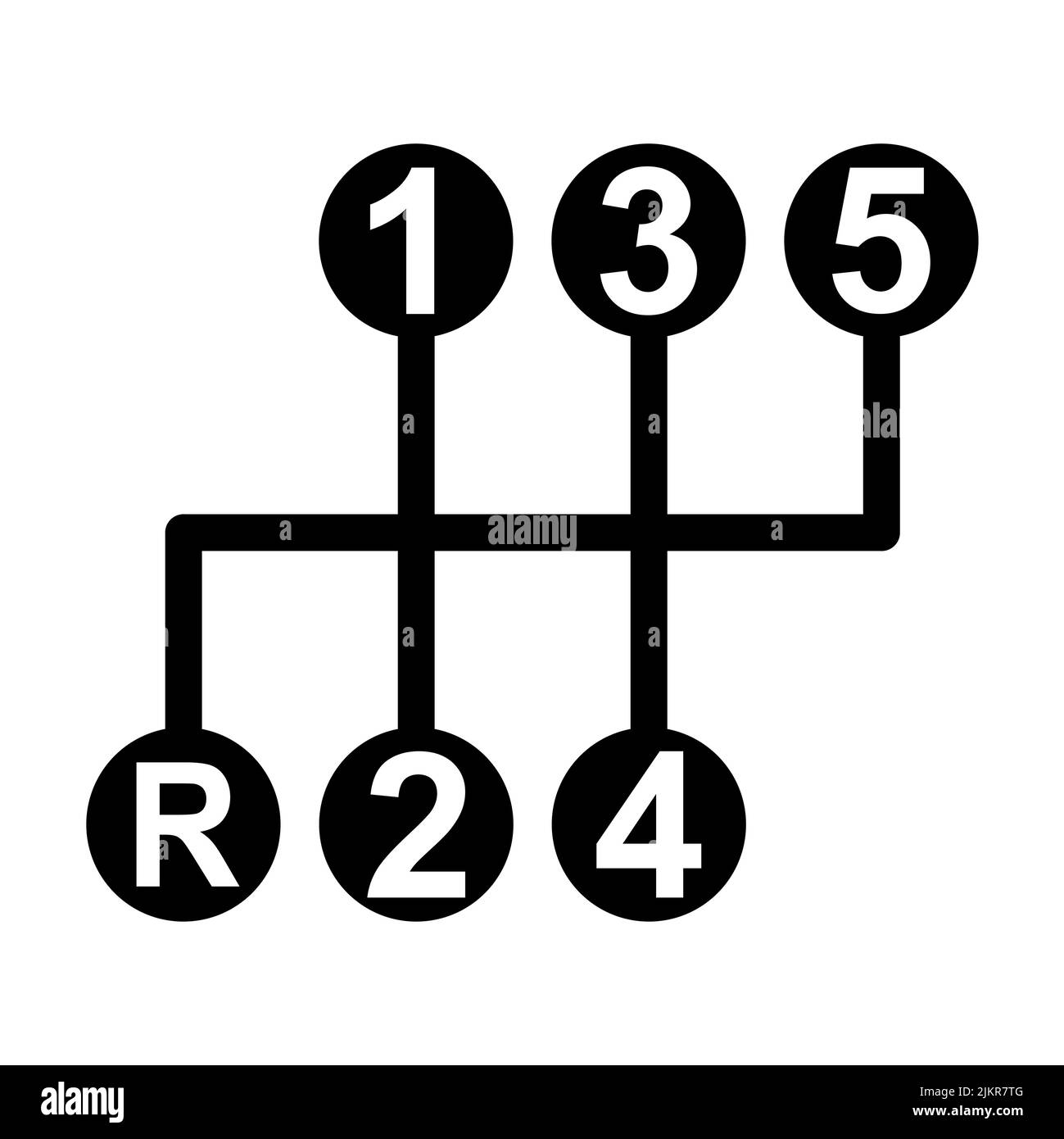 Car gear lever vector illustration Black and White Stock Photos ...