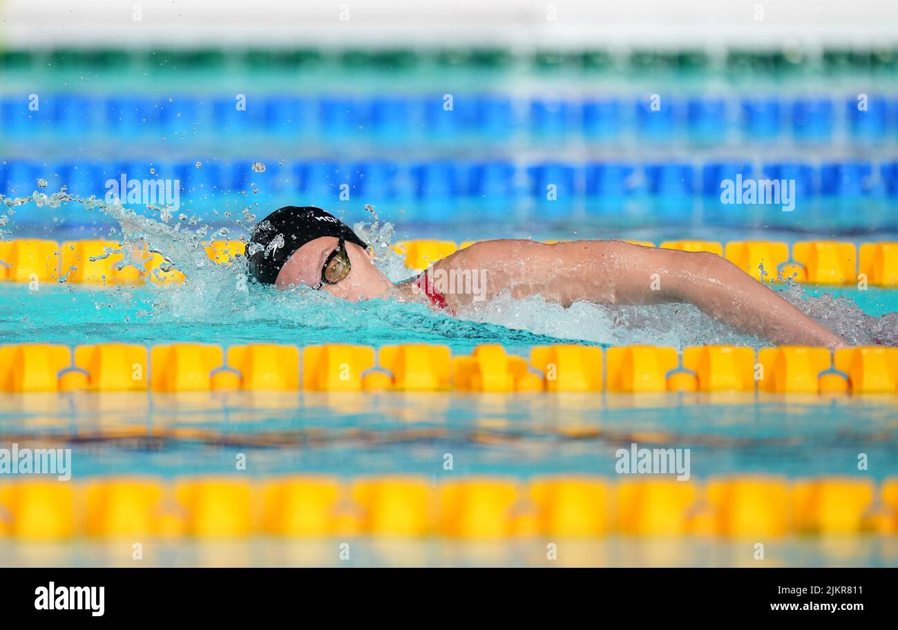 Canada's Summer McIntosh in action in the Women's 400m Freestyle Heat 3 ... Canada's Summer McIntosh in action in the Women's 400m Freestyle Heat 3 ...