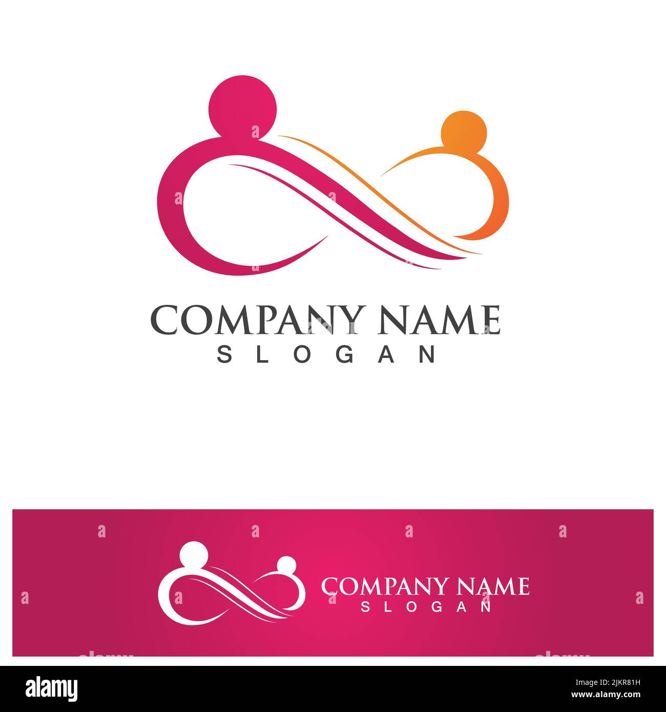 Infinity people family care logo Design Vector Stock Vector Image & Art ...