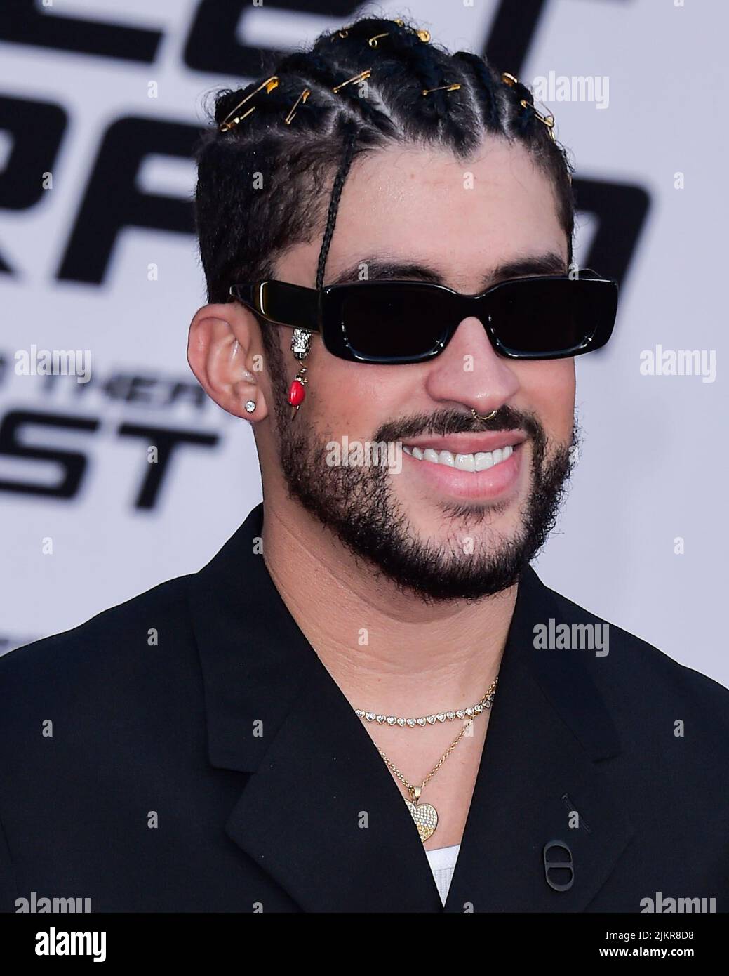 WESTWOOD, LOS ANGELES, CALIFORNIA, USA - AUGUST 01: Puerto Rican rapper ...