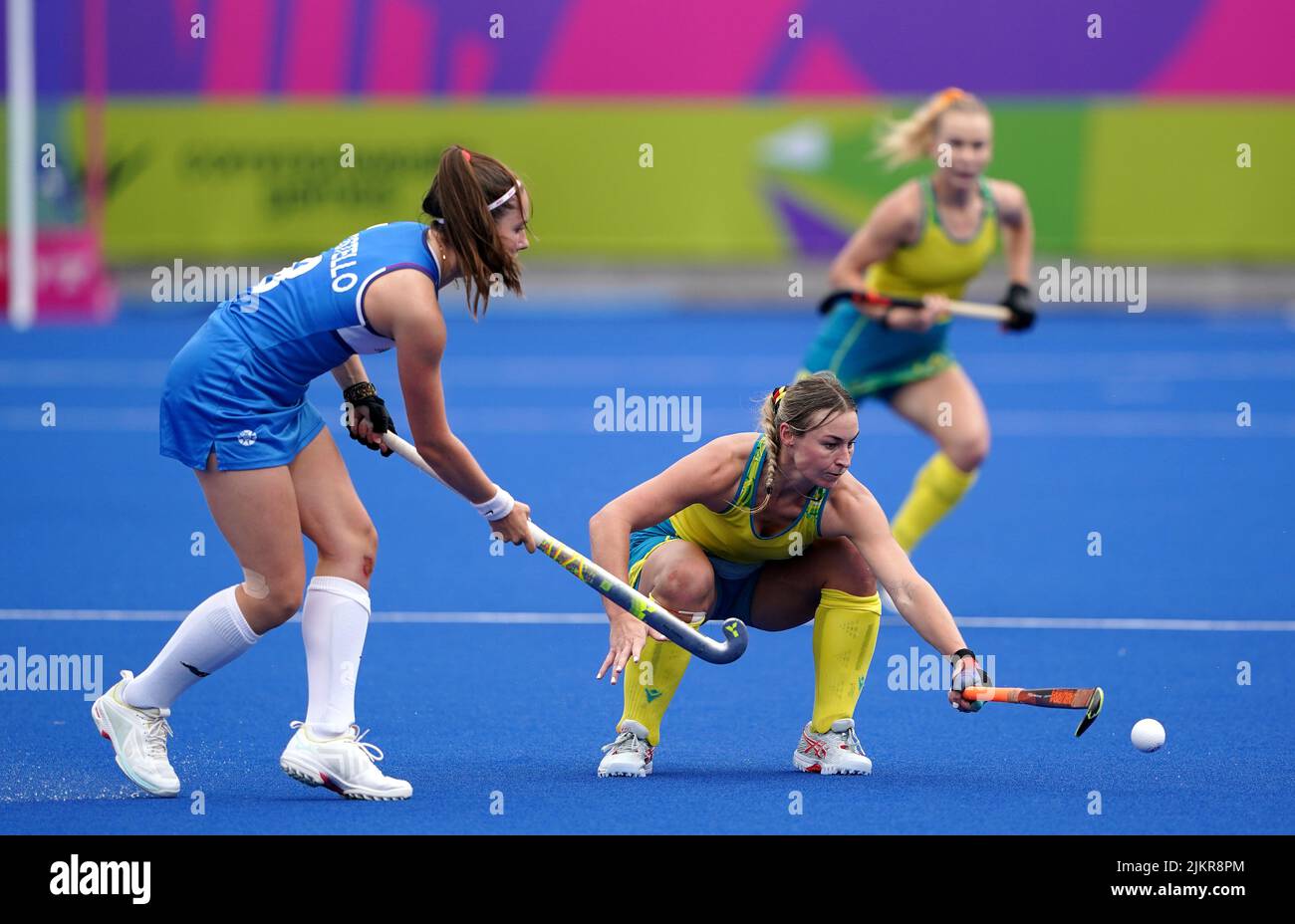 Team Australia's Mariah Williams in action against Team Scotland at the ...