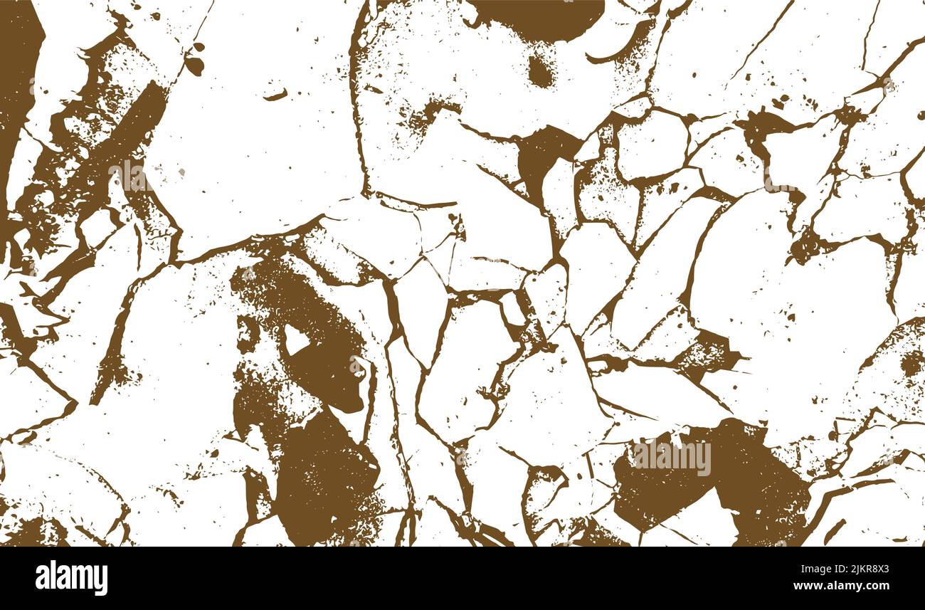 Brown cracked background. Dry land. Vector illustration Stock Vector ...