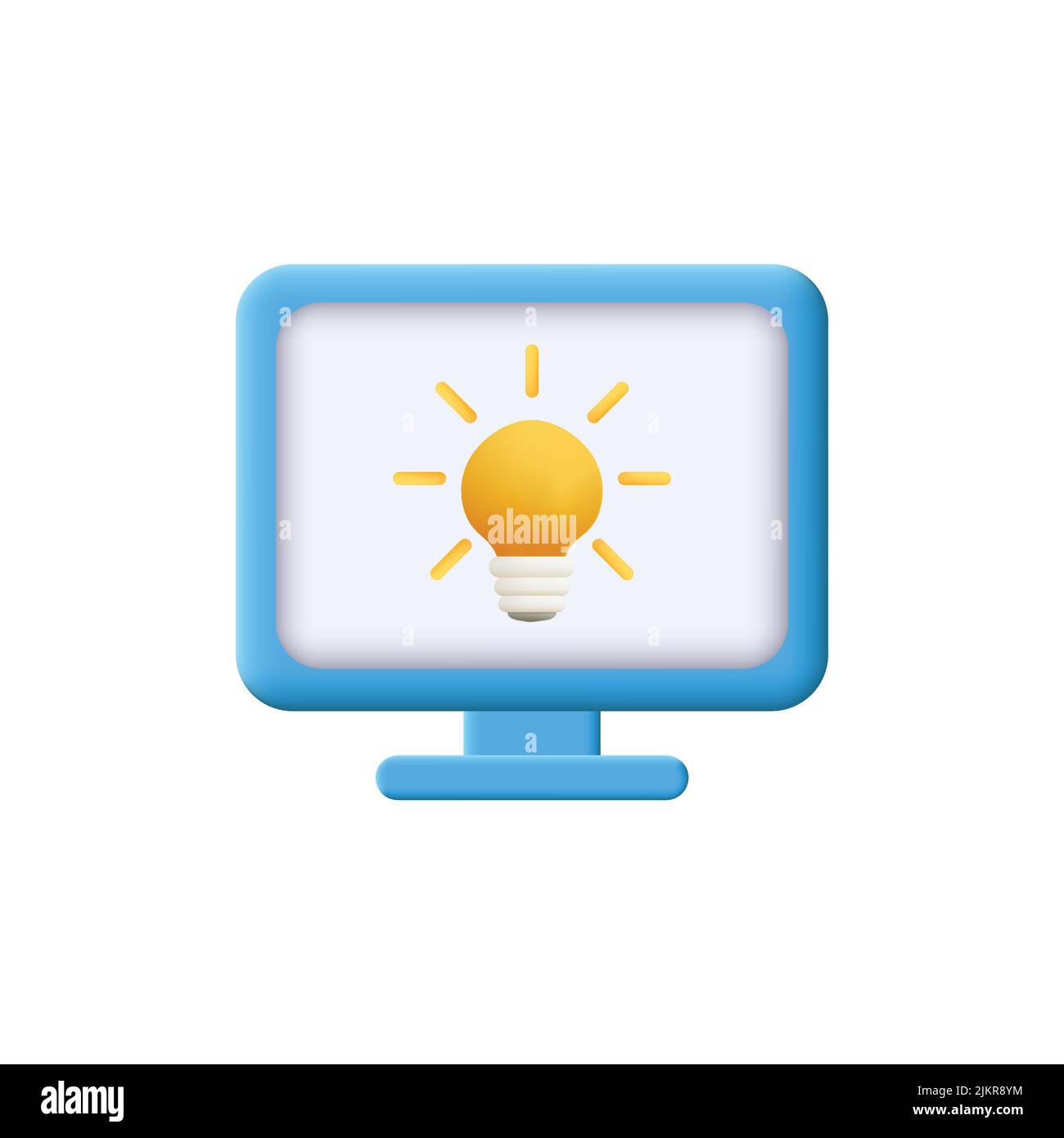 3d monitor vector Stock Vector Image & Art - Alamy