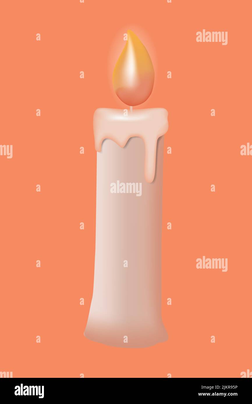 3d candle vector illustration Stock Vector Image & Art - Alamy
