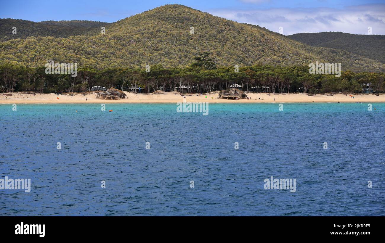 118 Ancient Fort Cowan Cowan remnants on the beach-western shore of ...