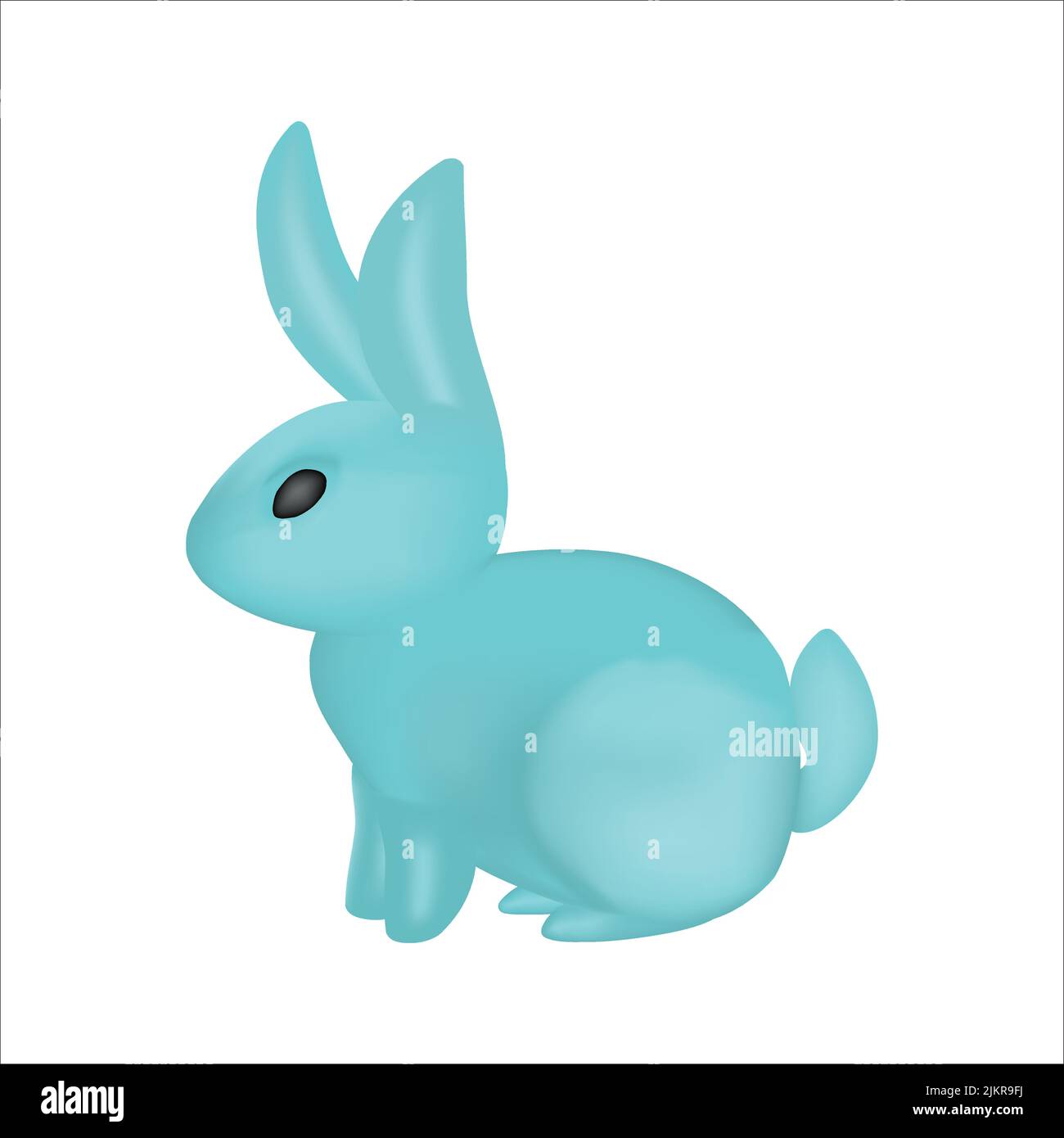 3d rabbit vector design illustration isolated on white Stock Vector ...