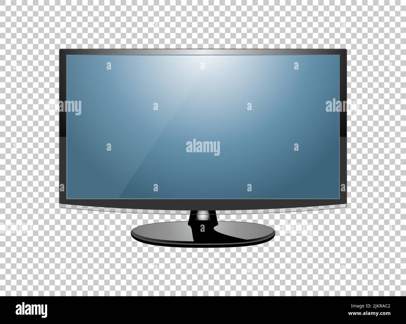 LED tv television screen blank on background Stock Vector Image & Art ...