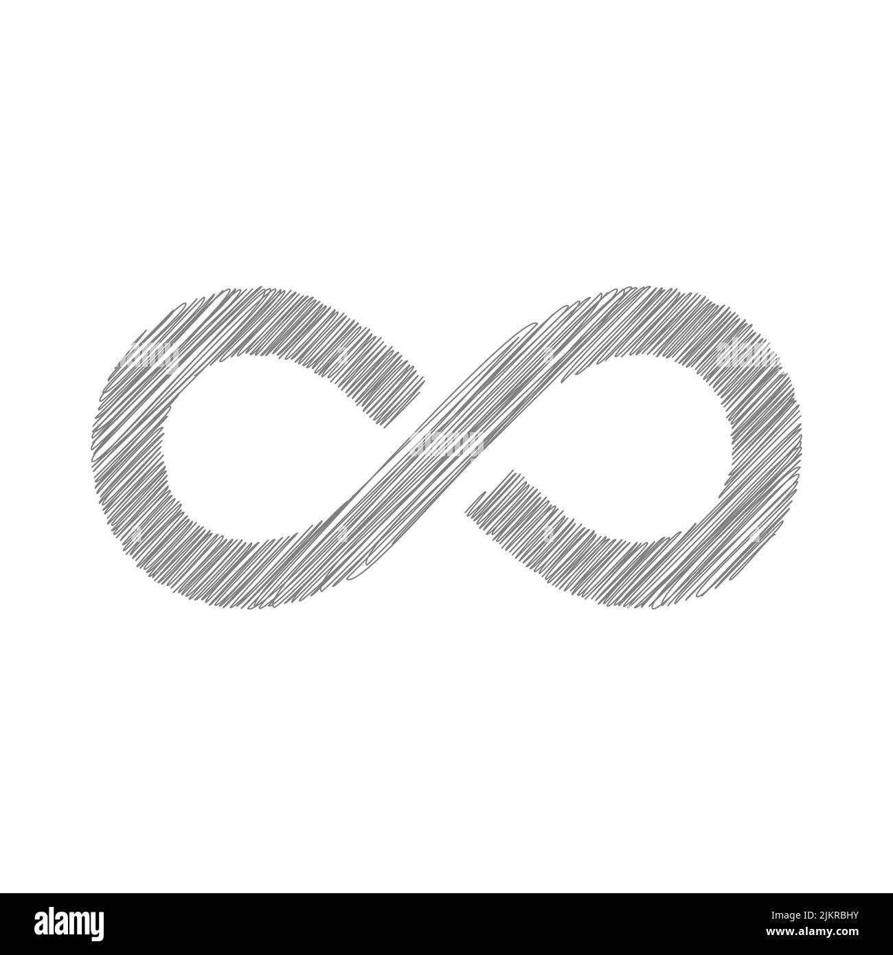 Infinity symbol sketch Black and White Stock Photos & Images - Alamy