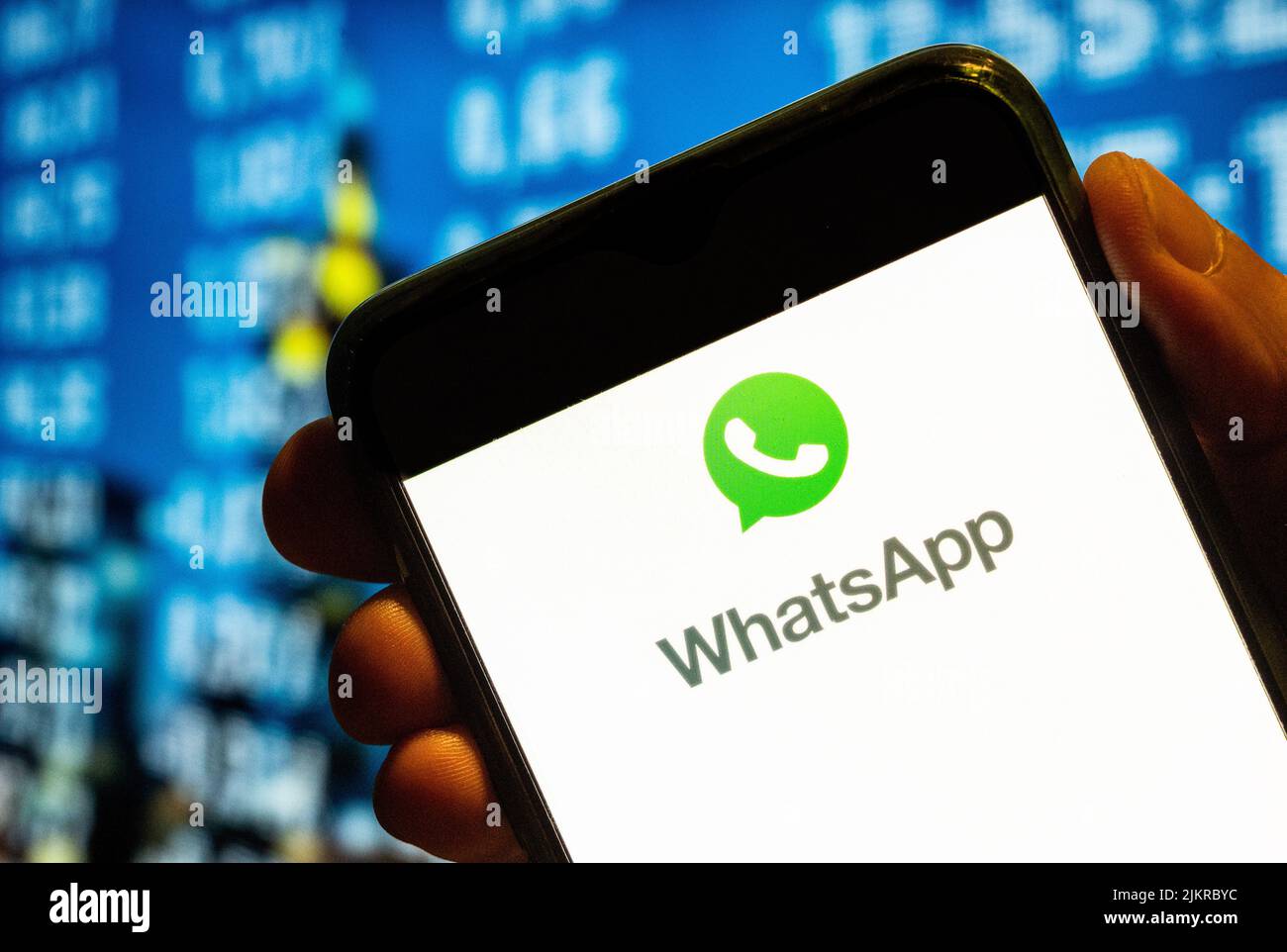 In this photo illustration, the encrypted instant messaging application ...