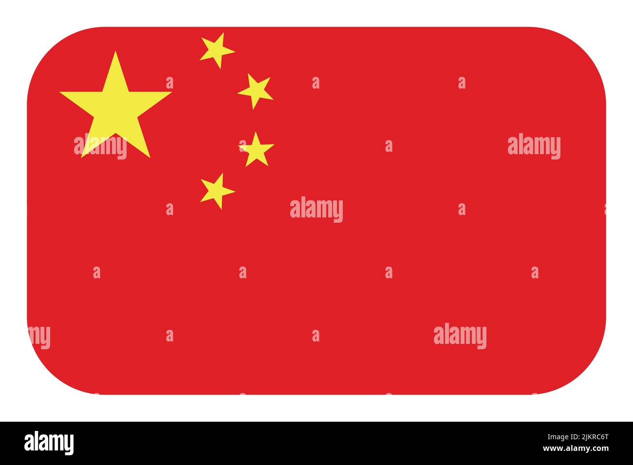 Flag of China. Chinese national symbol in official colors. Template ...