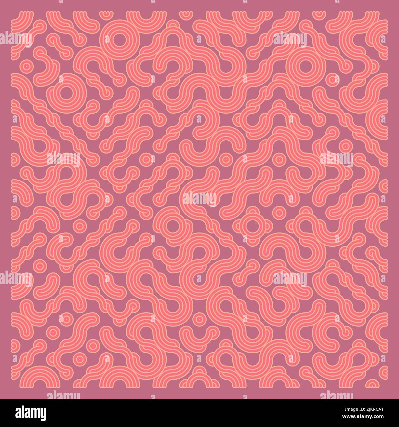 Random color rounded truchet tiling illustration Stock Vector Image ...