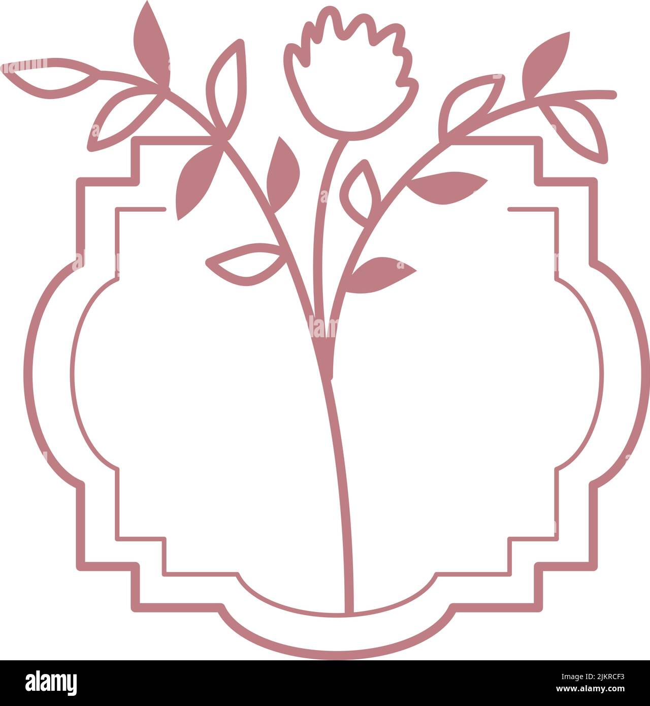 flower natural label Stock Vector Image & Art - Alamy