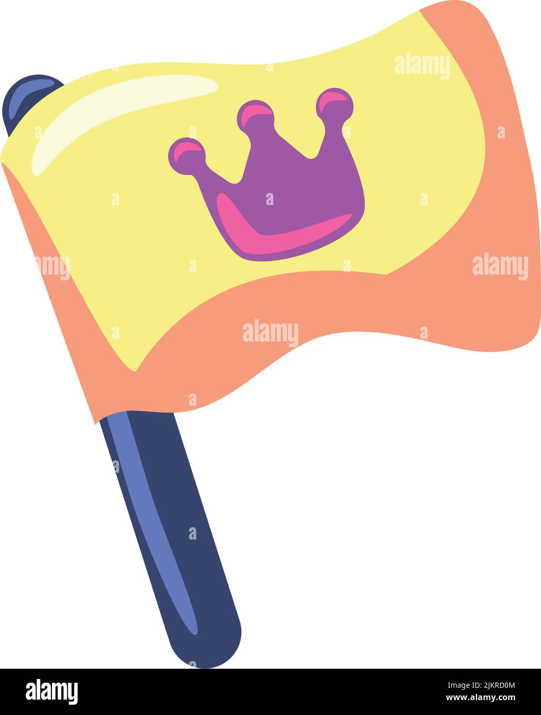 flag with crown Stock Vector Image & Art - Alamy
