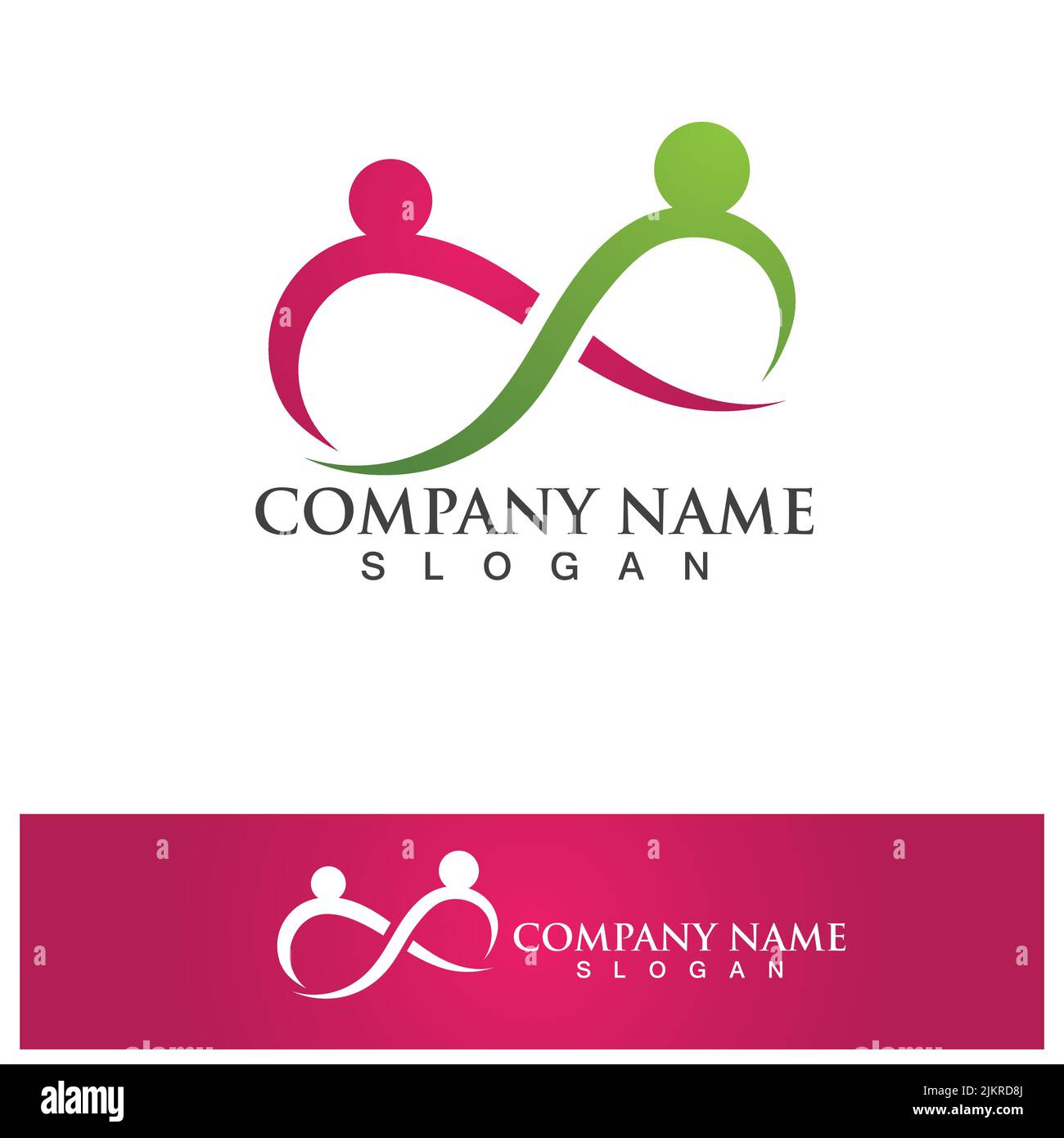 Infinity people family care logo Design Vector Stock Vector Image & Art ...