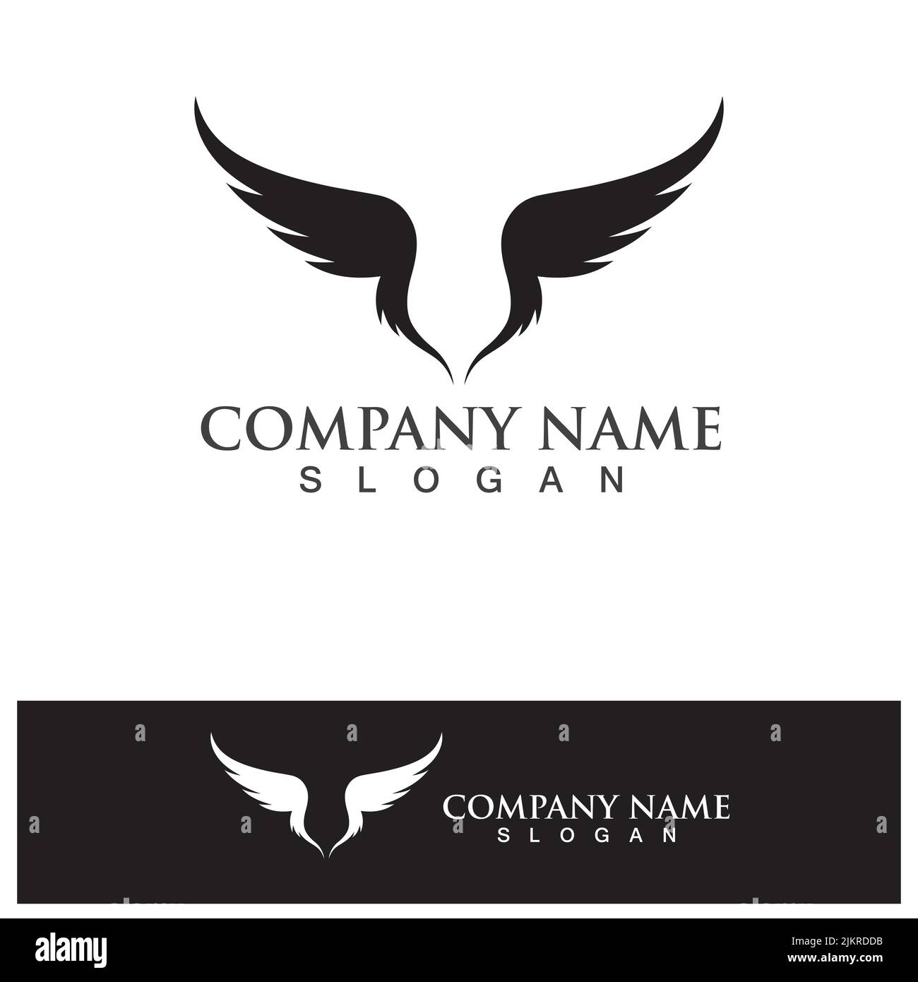 Wings logo vector icon symbol illustration design template Stock Vector ...