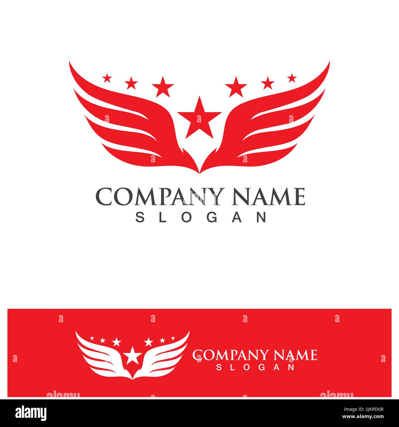 Wings logo vector icon symbol illustration design template Stock Vector ...