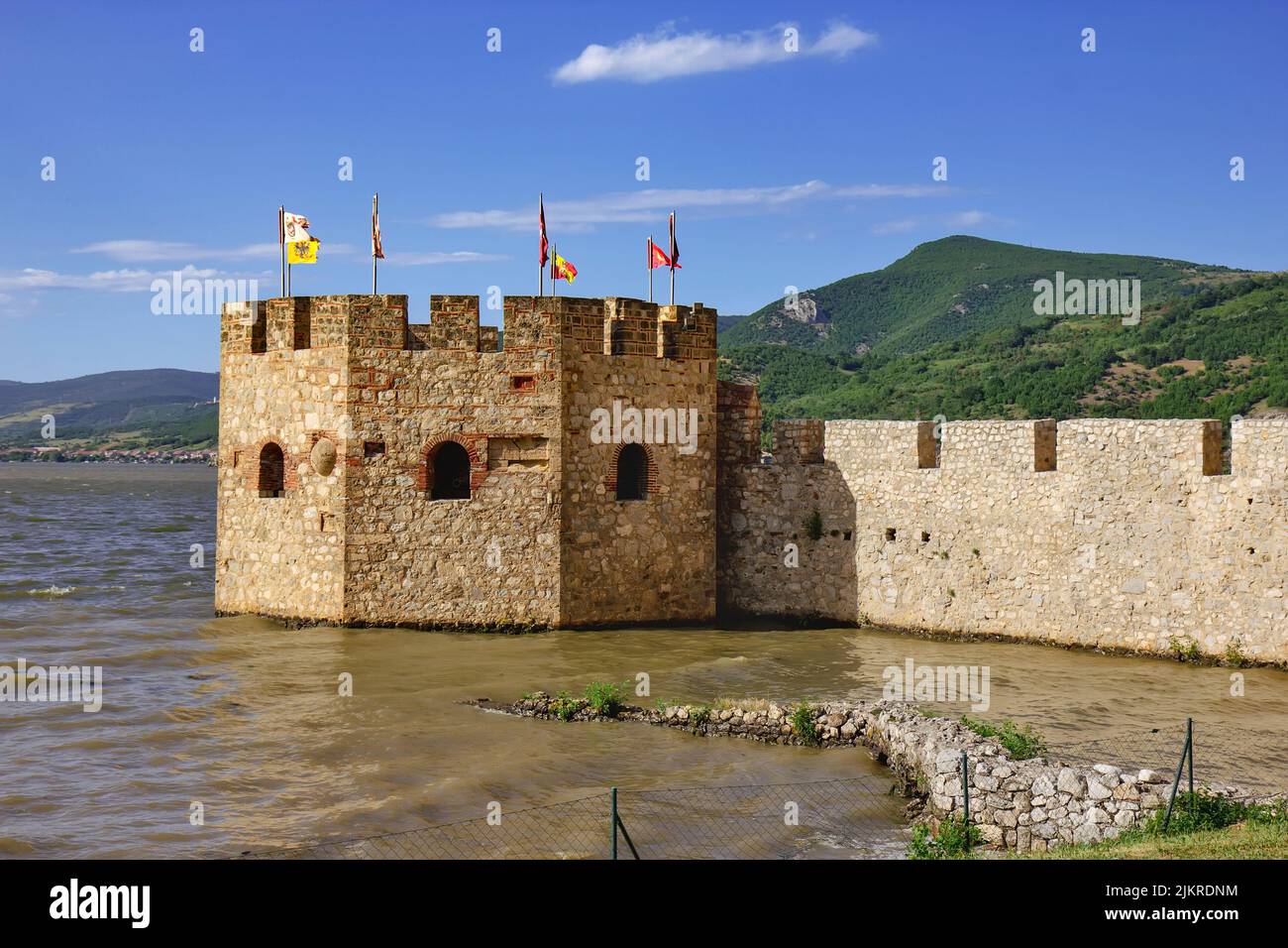 Tower in thw Danuber river- Golubac fortress in Serbia Stock Photo - Alamy