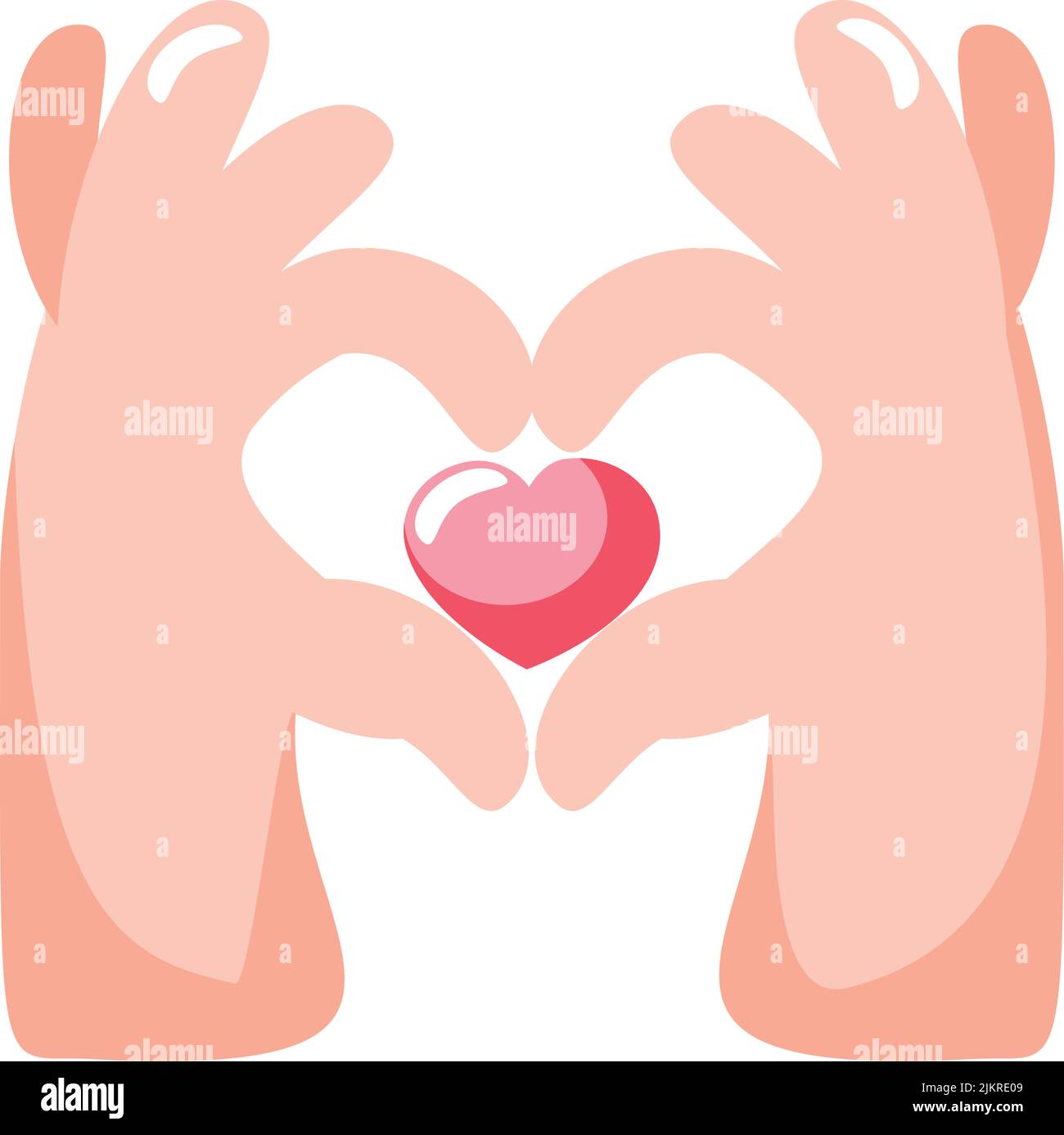 hands making heart Stock Vector Image & Art - Alamy