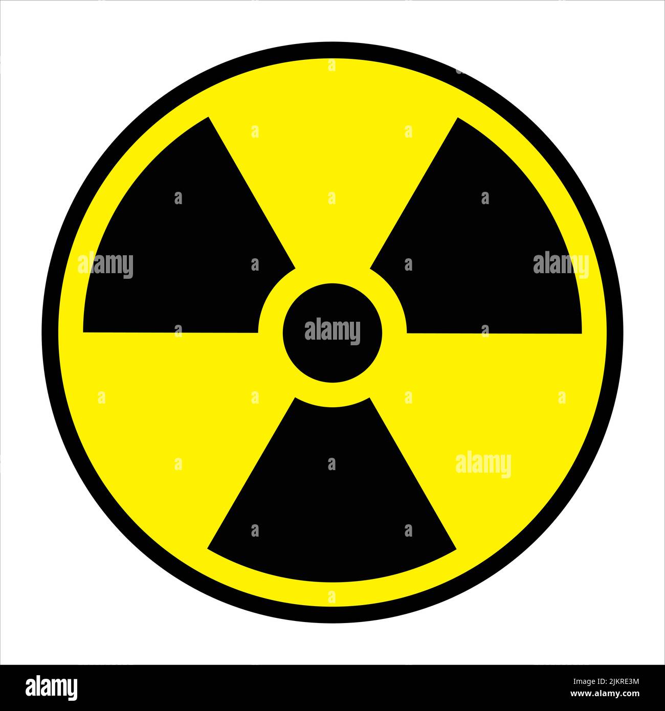 Radiation sign icon. Flat graphic design. Symbol on white background ...