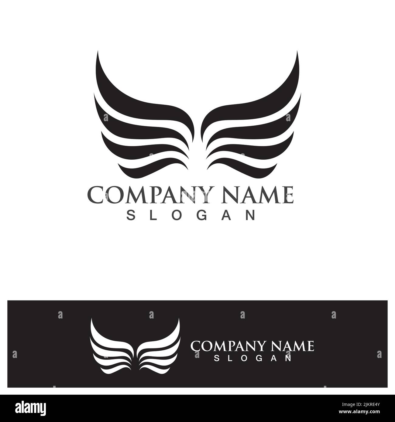 Wings logo vector icon symbol illustration design template Stock Vector ...