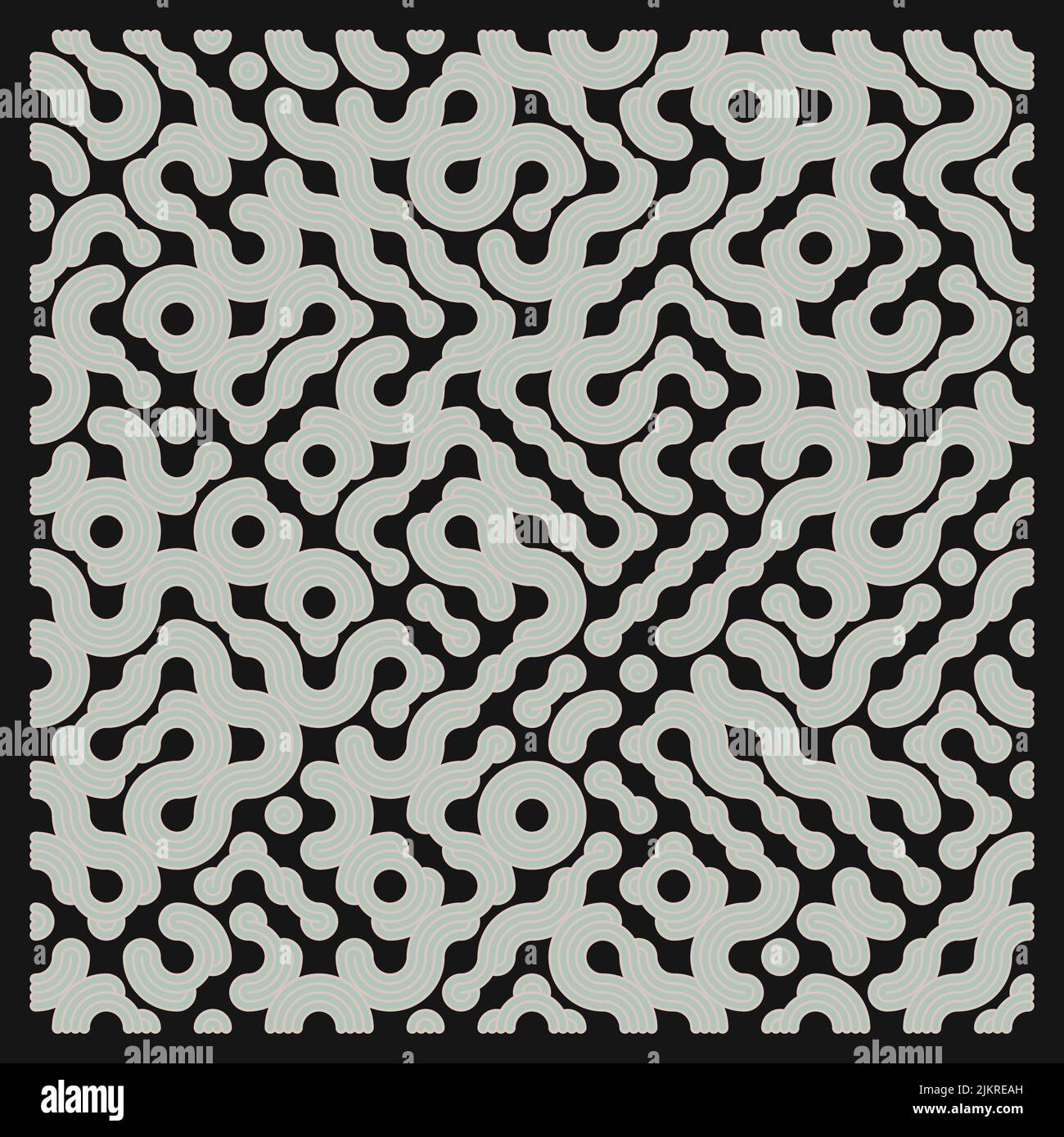 Random color rounded truchet tiling illustration Stock Vector Image ...