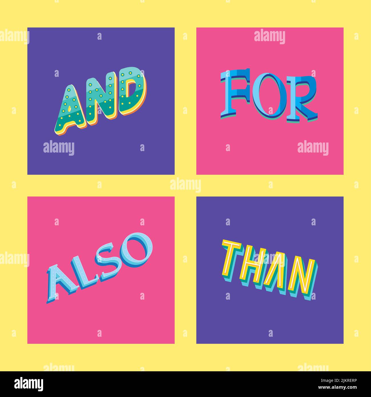 icons catchwords in vector style Stock Vector Image & Art - Alamy