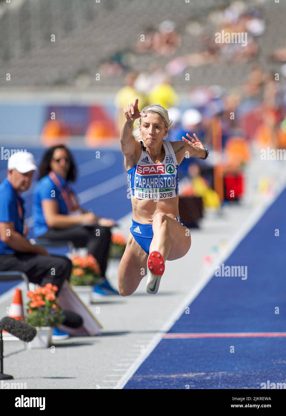 Paraskevi Papachristou participating in the triple jump at the European ...