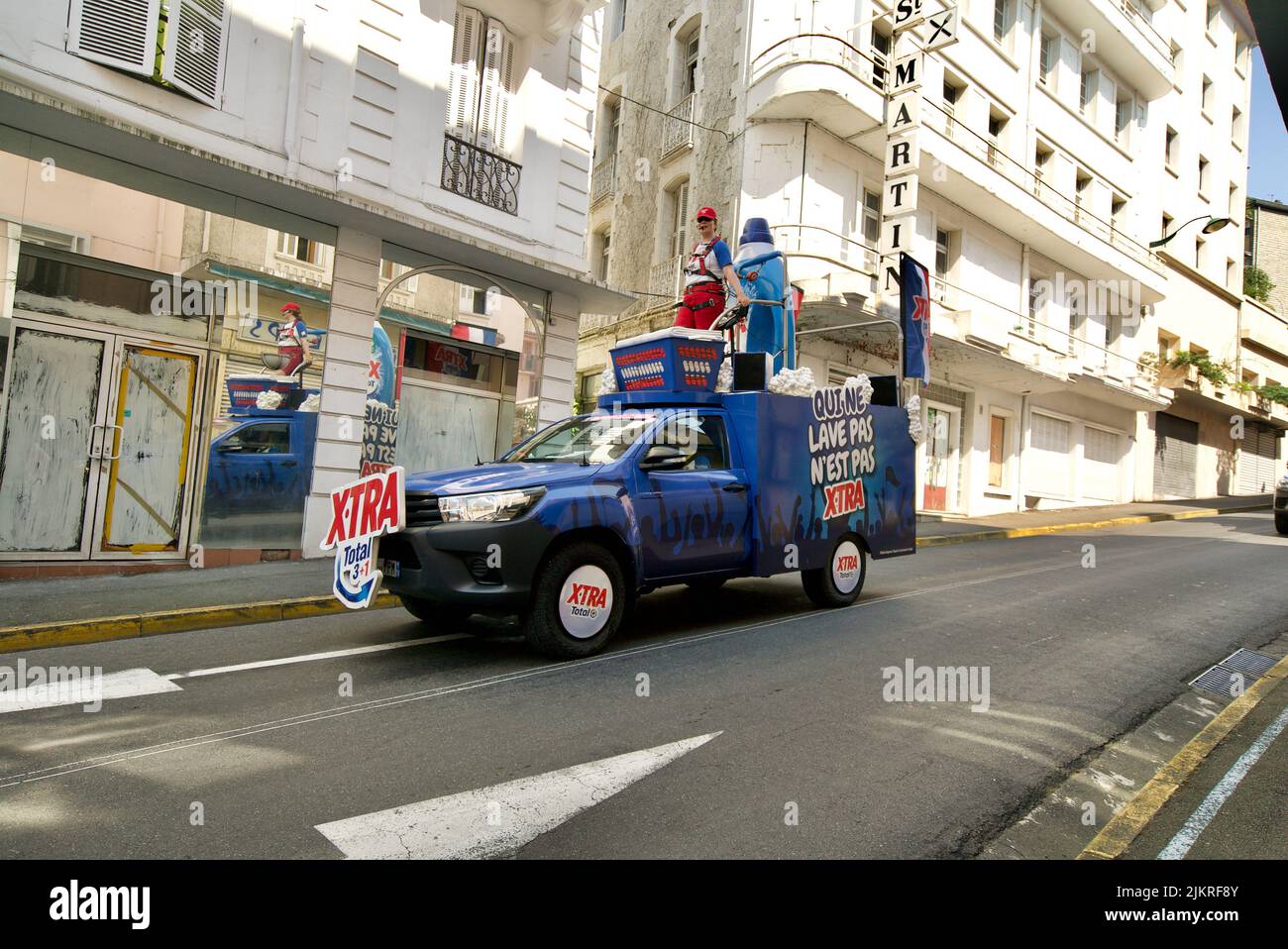 The celebration parade, start of the 2022 Tour de France (Stage 18 ...