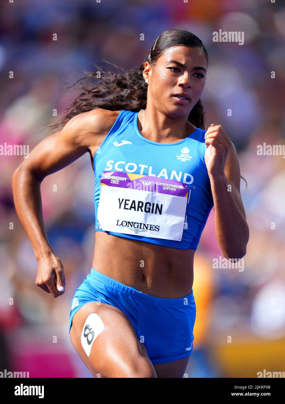 Scotland's Nicole Yeargin in action during Heat 2 of the Women's 400m ...