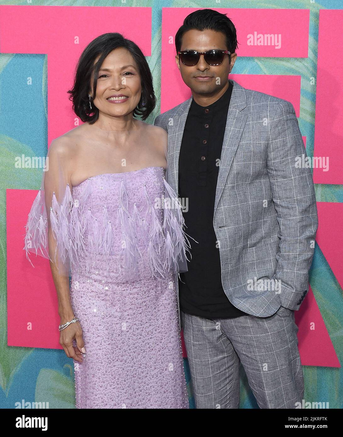 (L-R) Lydia Gaston and Asif Ali at the Universal Pictures' EASTER ...