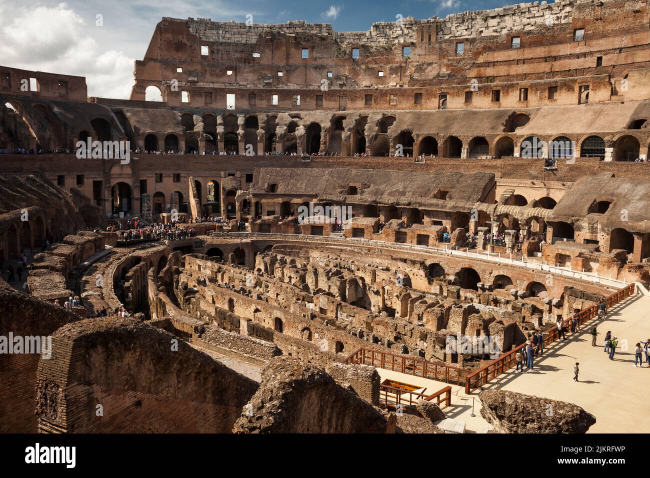 The Colosseum arena and stands in Rome Stock Photo - Alamy