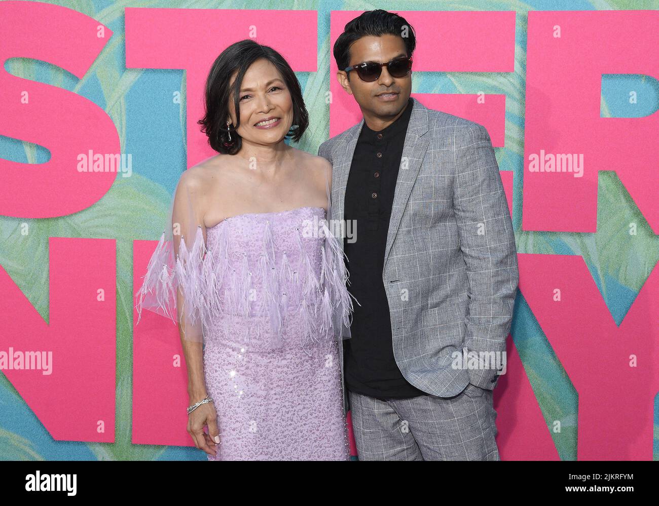 (L-R) Lydia Gaston and Asif Ali at the Universal Pictures' EASTER ...
