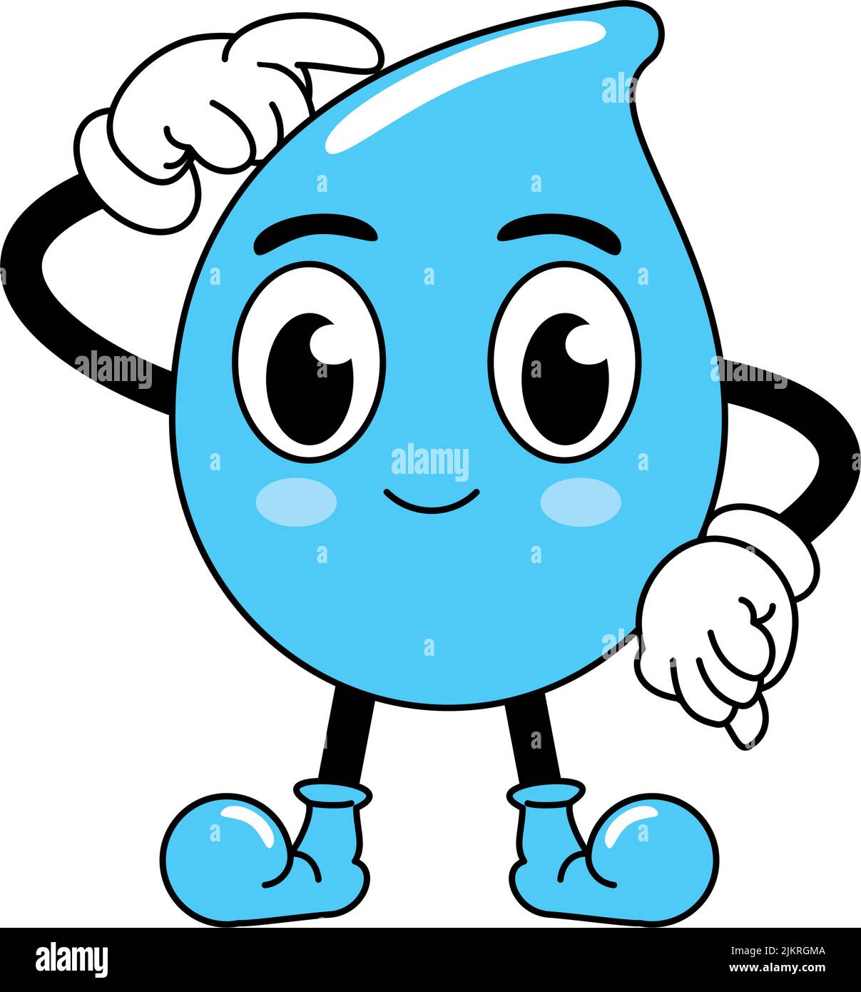 water drop traditional cartoon Stock Vector Image & Art - Alamy